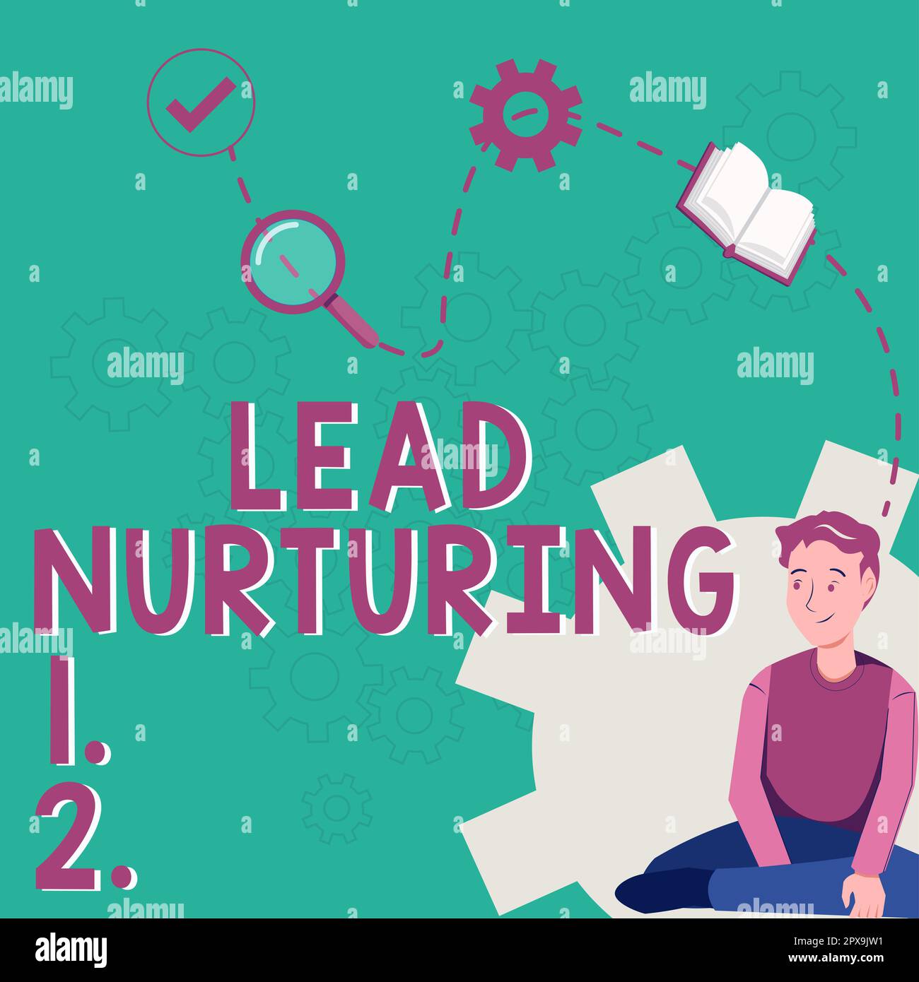 Text caption presenting Lead Nurturing, Word Written on method of ... Text caption presenting Lead Nurturing, Word Written on method of ...