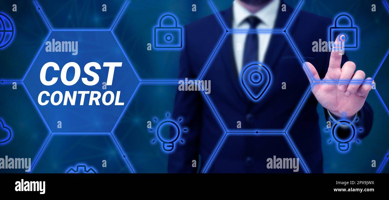 Text showing inspiration Cost Control, Internet Concept practice of ...