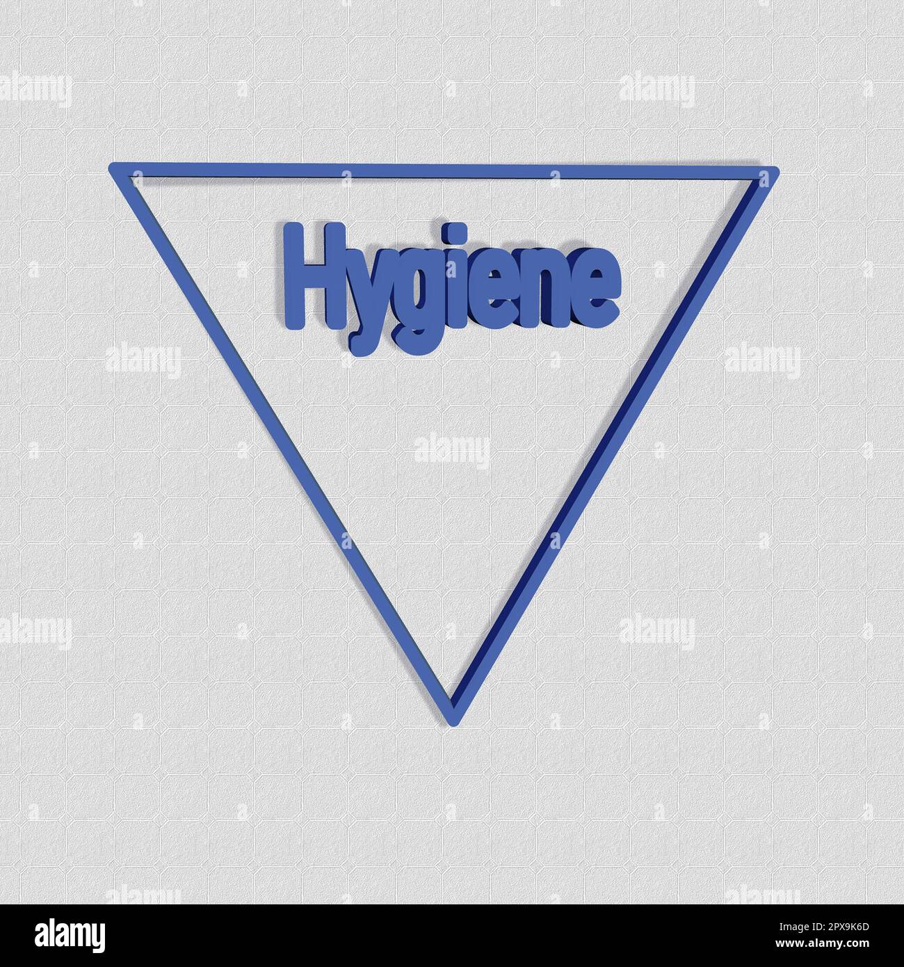 "Hygiene" - word, lettering or text as 3D illustration, 3D rendering ...