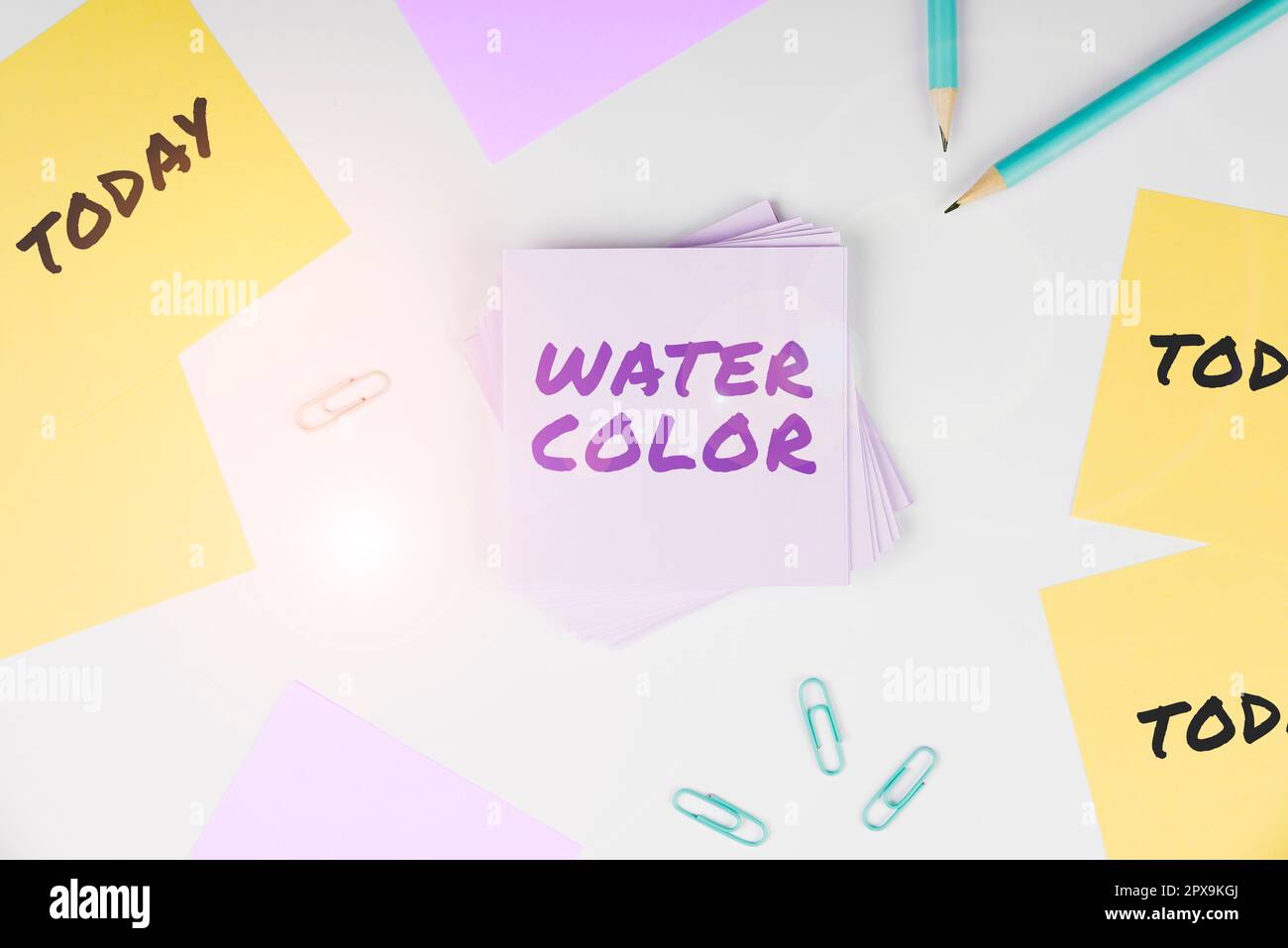 Handwriting text Water Color, Business showcase water-soluble binder ...