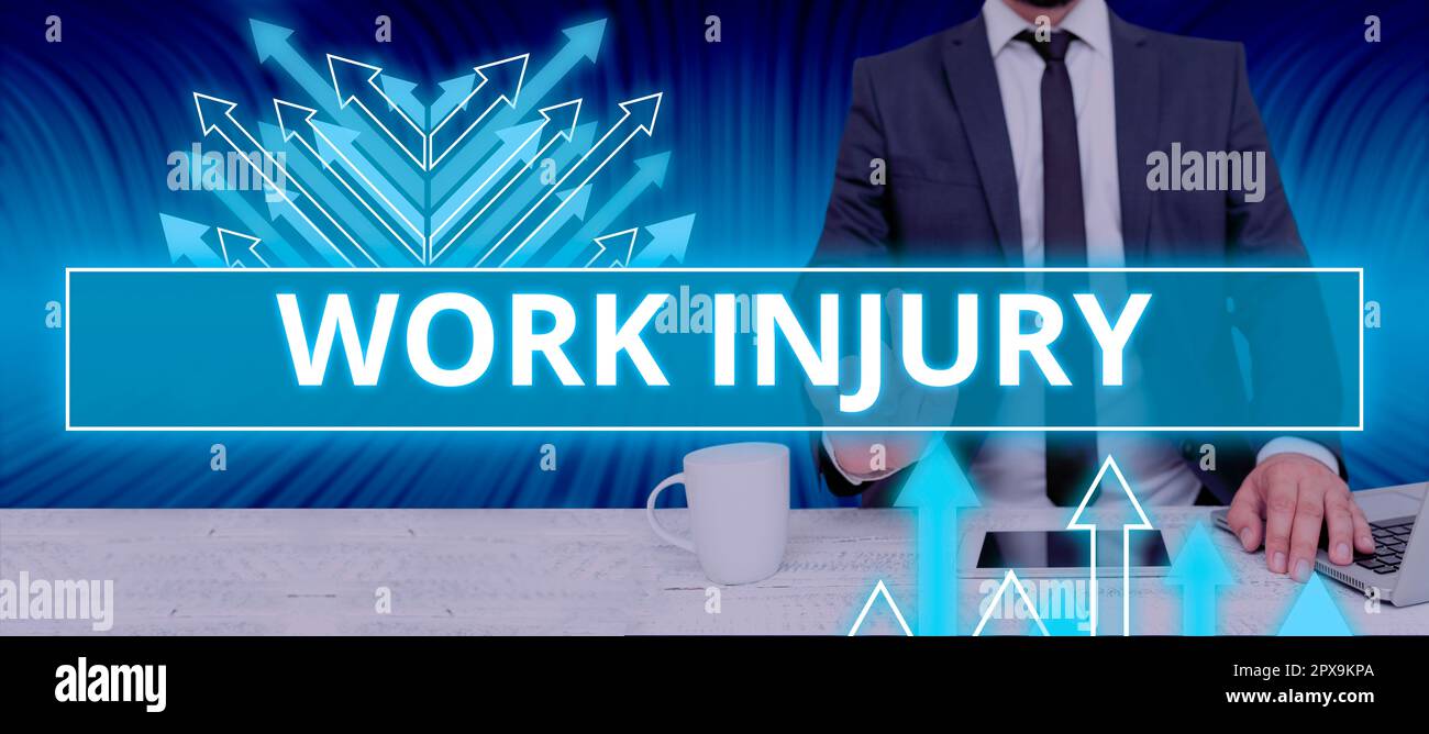 Inspiration showing sign Work Injury, Business idea Accident in job ...