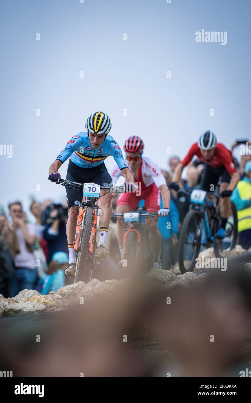 Pierre De Froidmont participating in the Mountain Bike at the 2022 ...