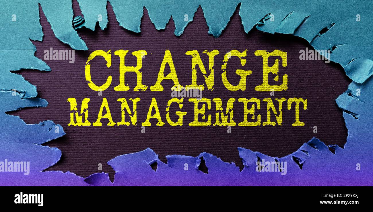 Handwriting text Change Management, Internet Concept Replacement of ...