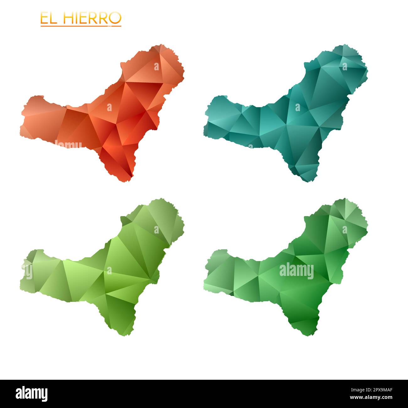 El hierro island map hi-res stock photography and images - Alamy