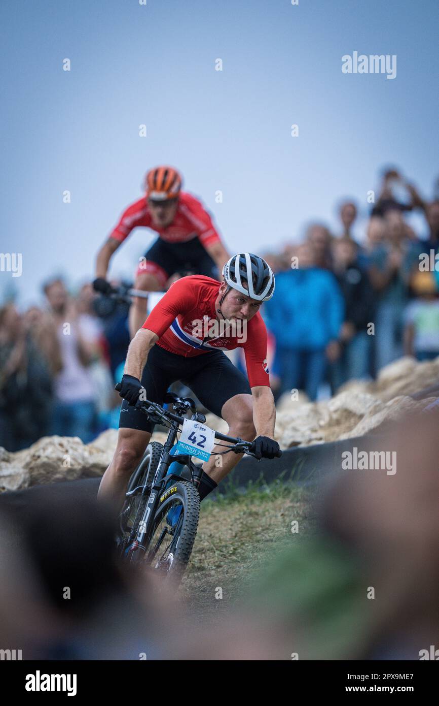 Emil Hasund Eid participating in the Mountain Bike at the 2022 Munich ...