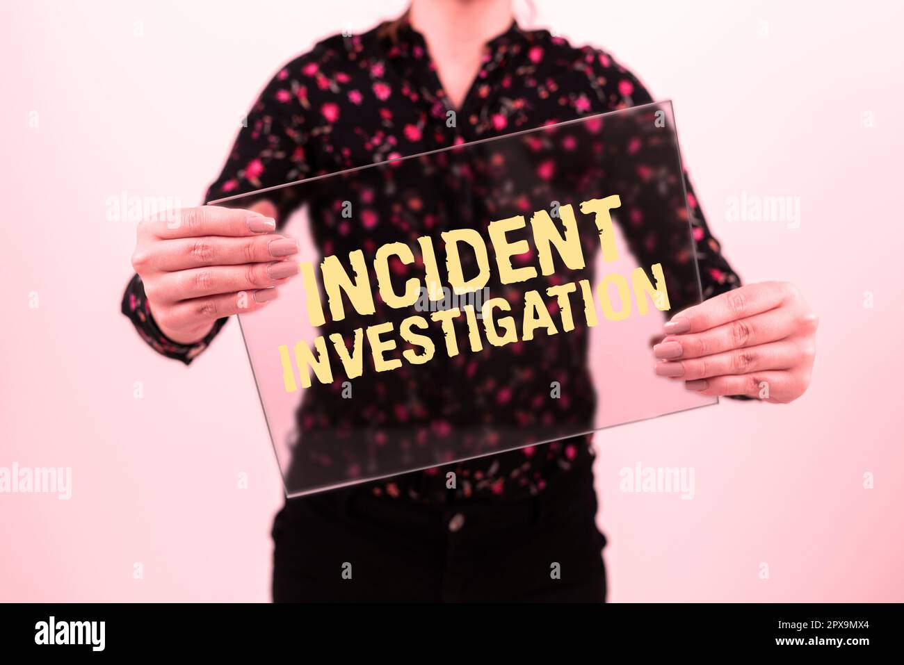 Text caption presenting Incident Investigation, Concept meaning ...