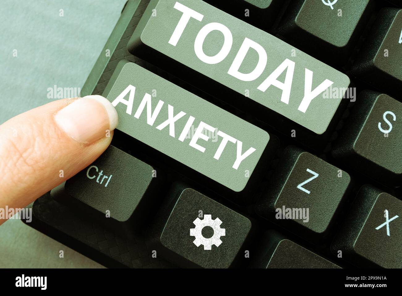 Writing displaying text Anxiety, Business showcase Excessive uneasiness ...