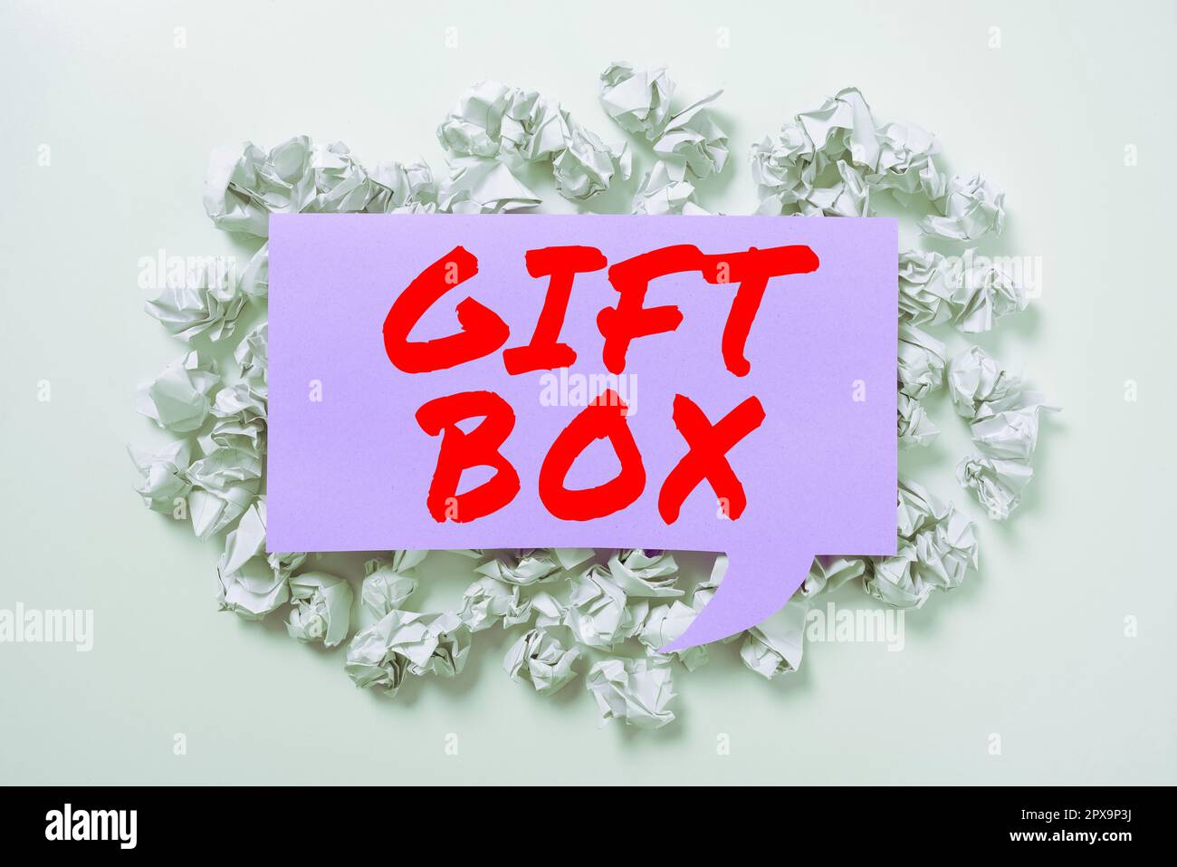 Writing displaying text Gift Box, Business showcase A small cointainer ...