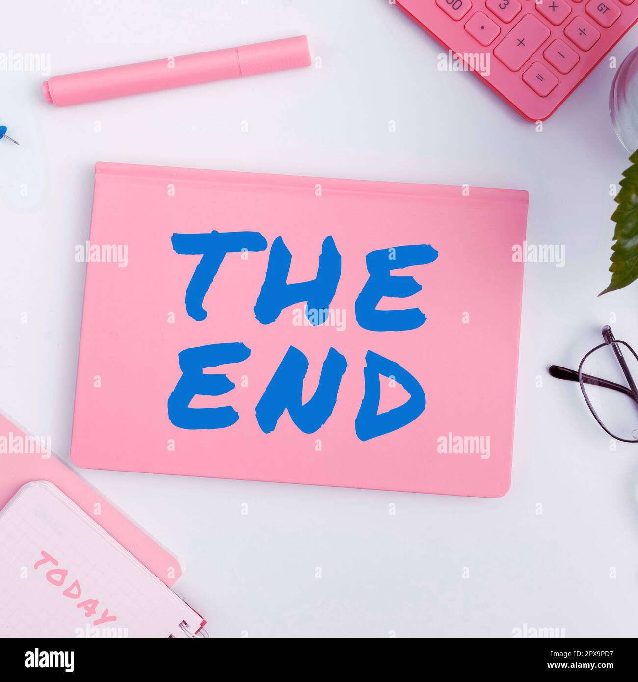 Inspiration showing sign The End, Internet Concept Final part of play ...