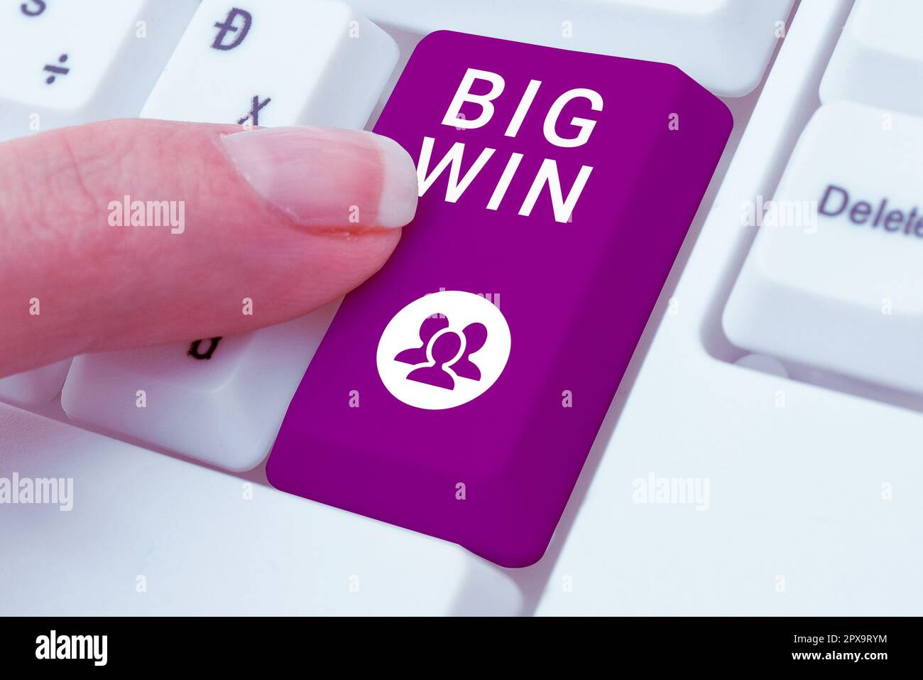 Sign displaying Big Win, Business idea having won an important prize ...