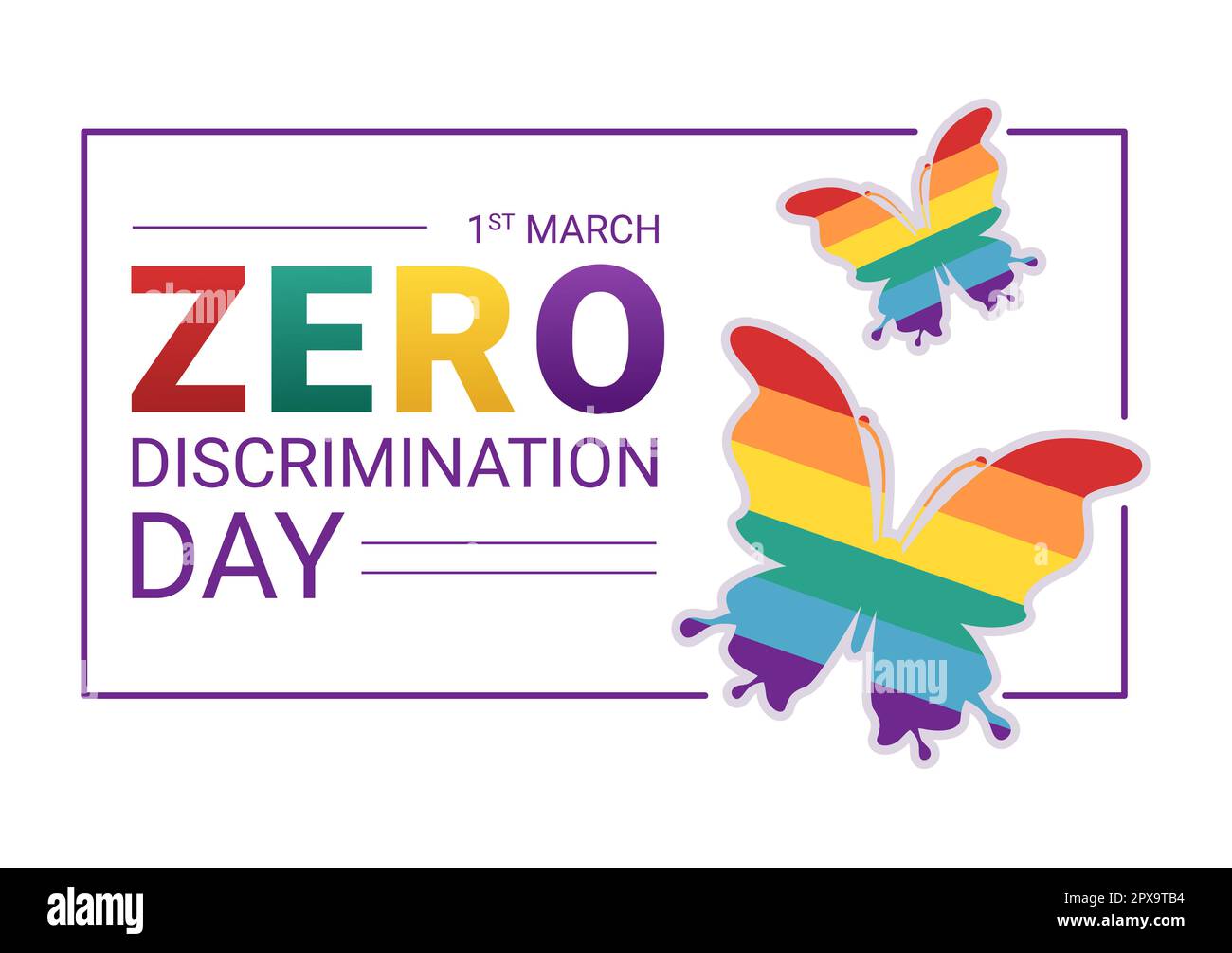 Zero Discrimination Day Illustration with Different People and ...