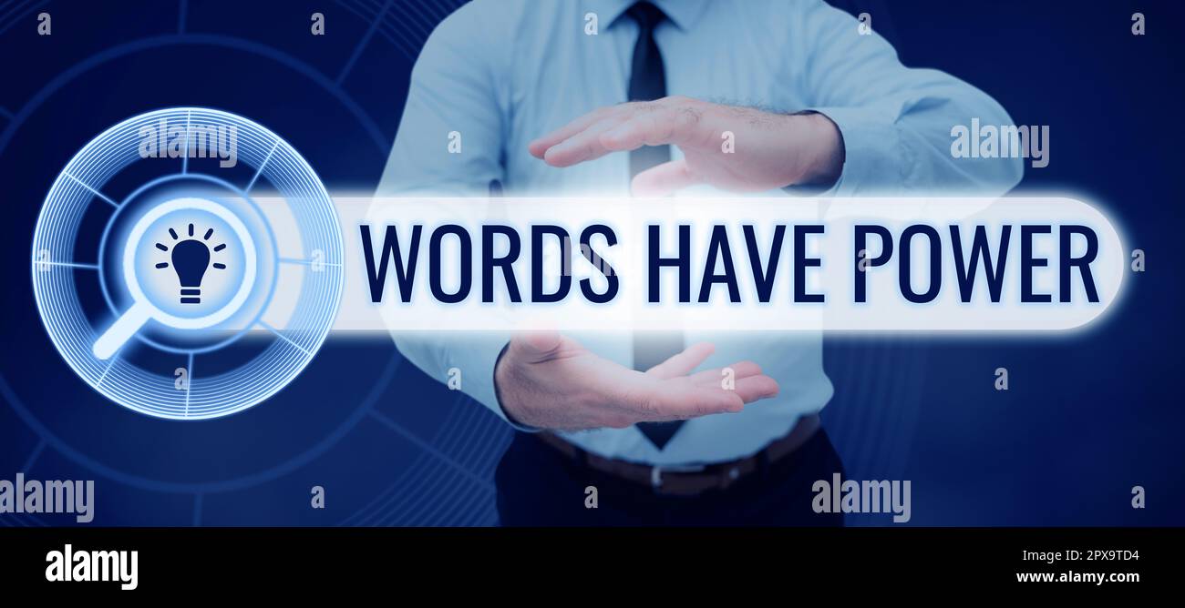 Conceptual display Words Have Power, Concept meaning Energy Ability to ...