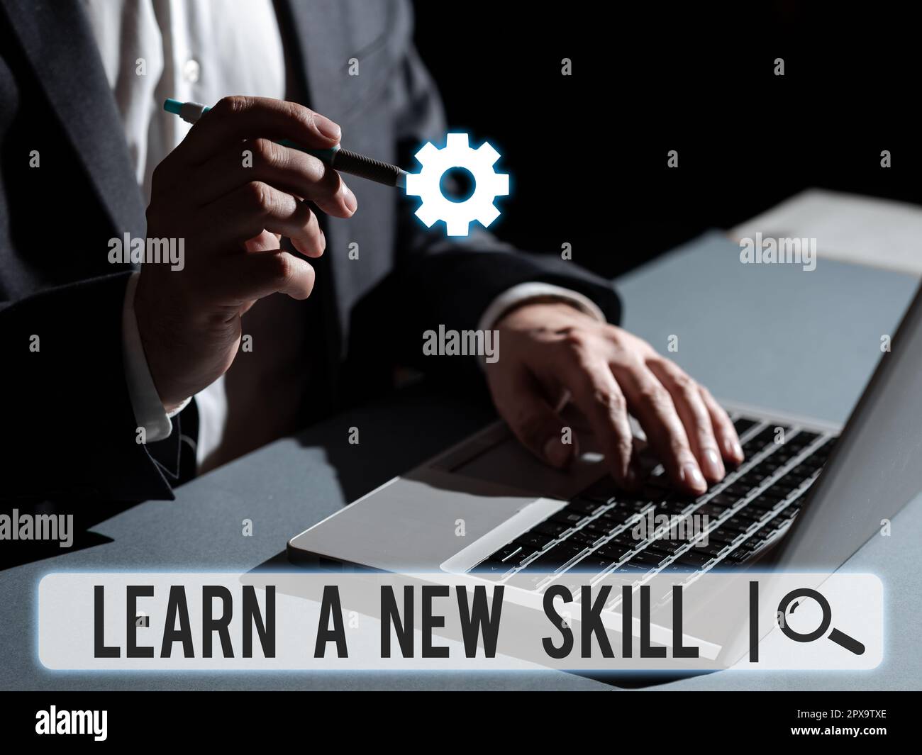 Text showing inspiration Learn A New Skill, Business showcase acquisition knowledge through ...