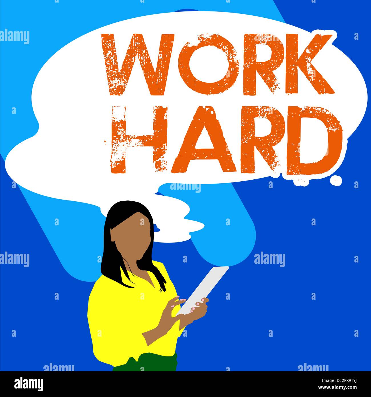 Inspiration showing sign Work Hard, Business showcase Laboring that ...