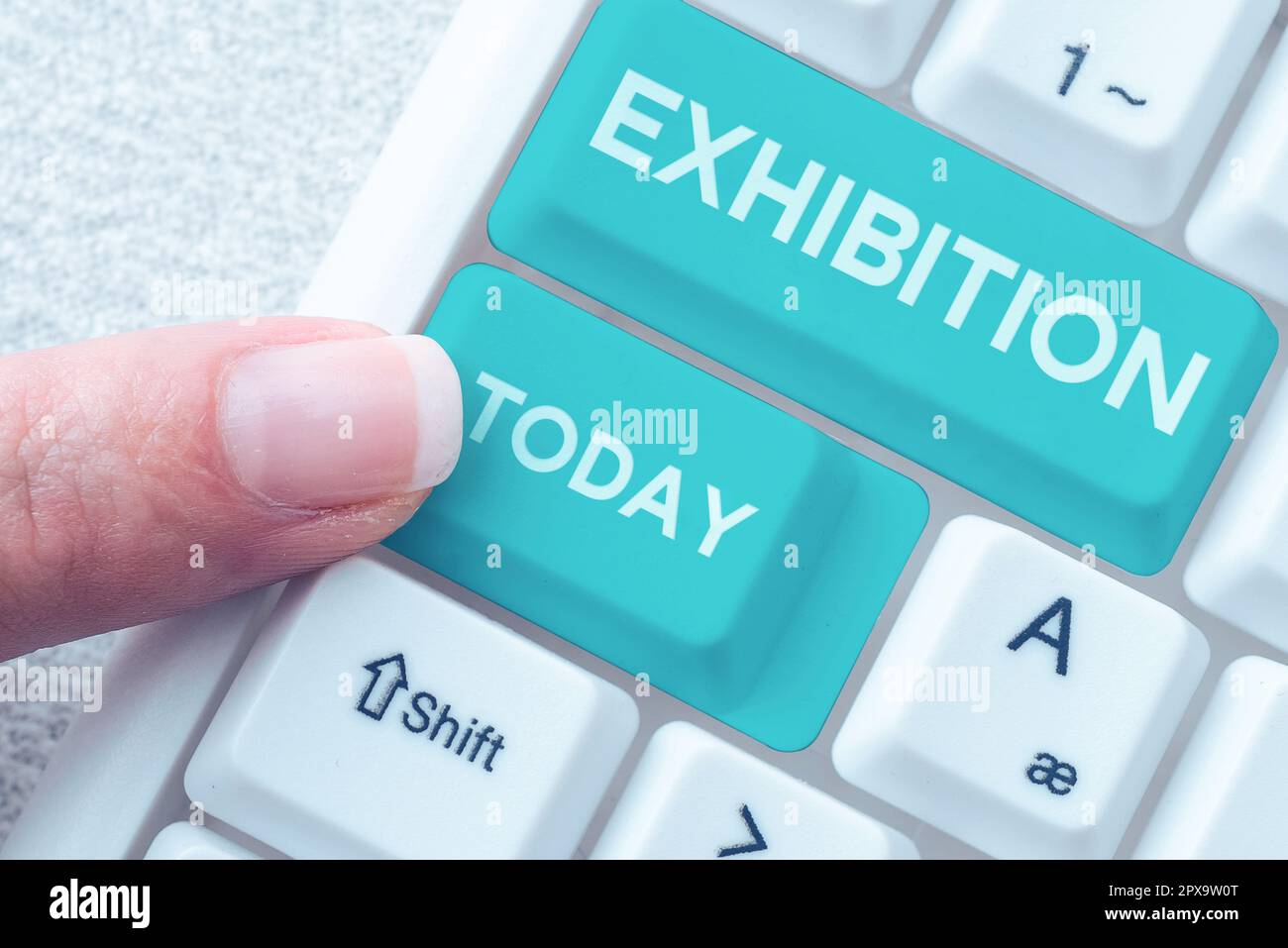 Writing displaying text Exhibition, Business idea and act of exposing ...