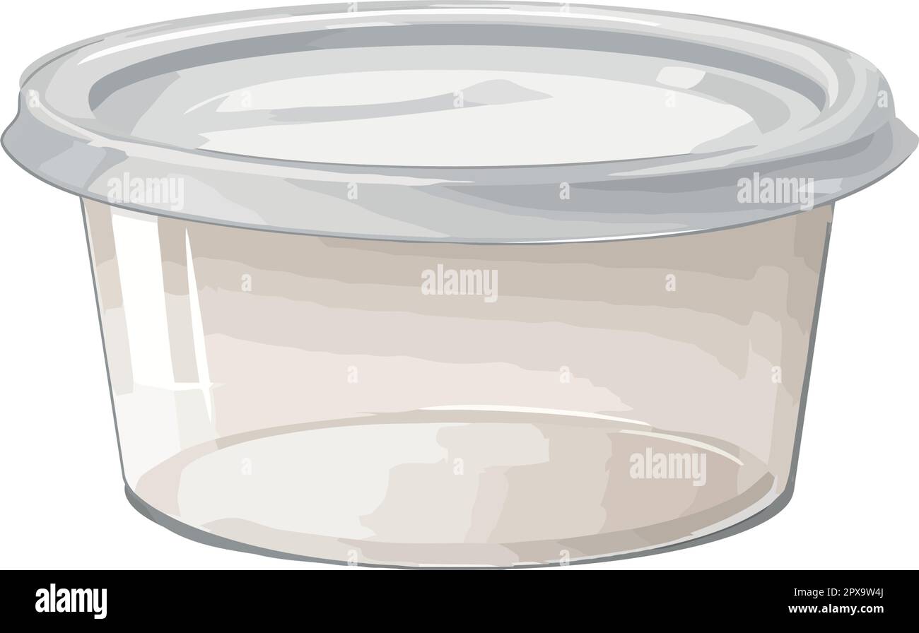 Empty transparent bucket jar Stock Vector Images - Alamy