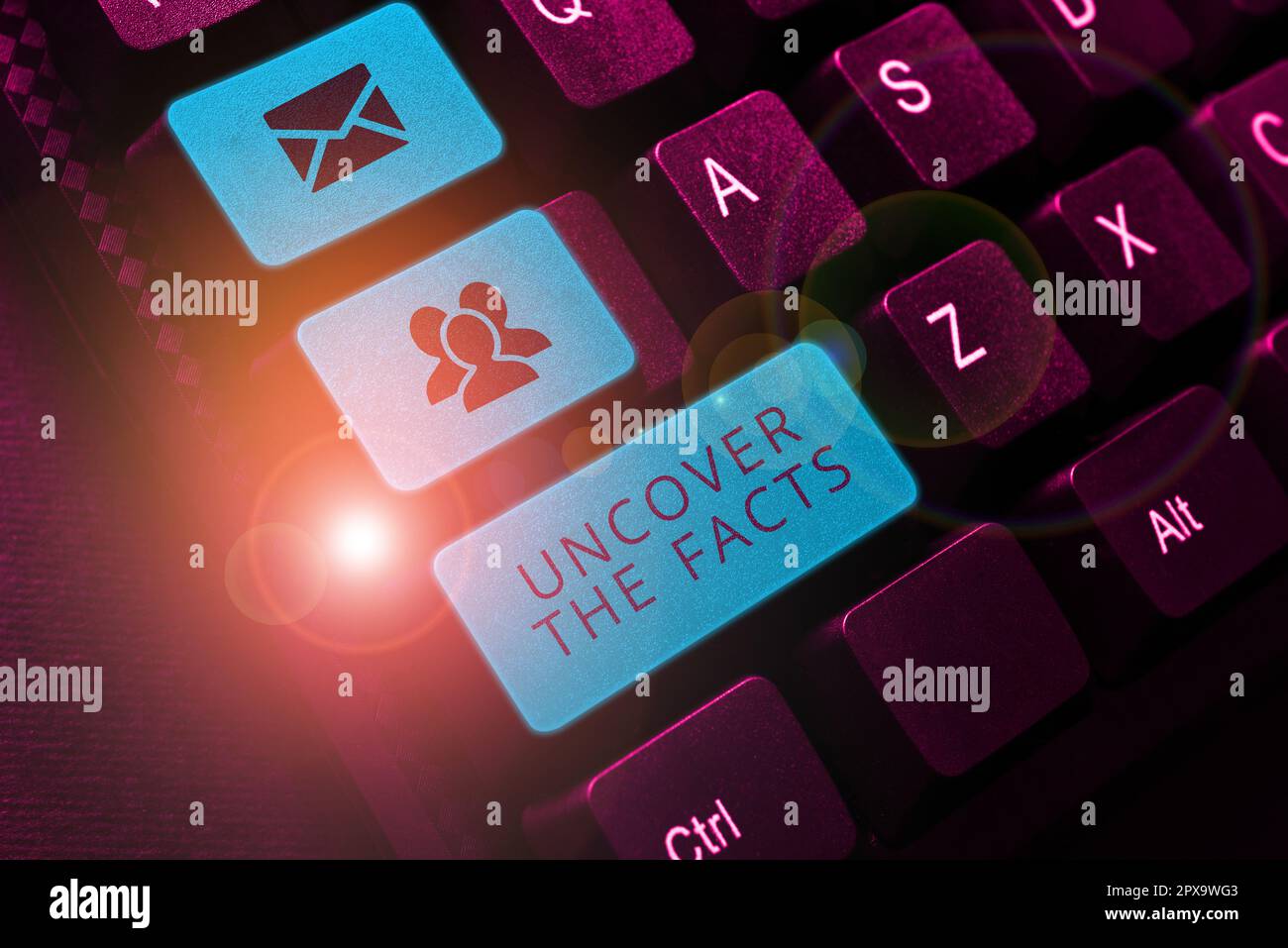 Text showing inspiration Uncover The Facts, Word for Find the truth and ...