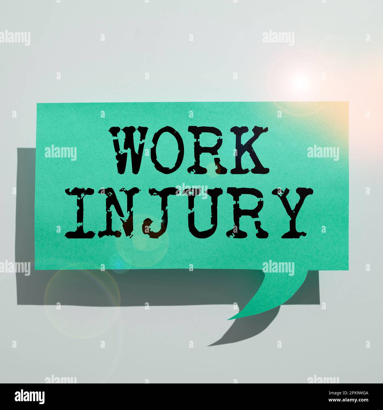 Conceptual Caption Work Injury Word For Accident In Job Danger conceptual-caption-work-injury-word-for-accident-in-job-danger