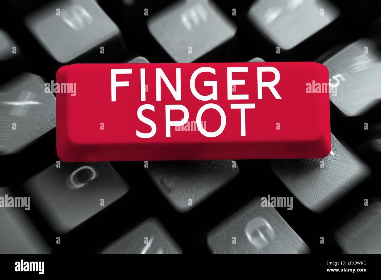 Text caption presenting Finger Spot, Concept meaning Small fluid-filled ...
