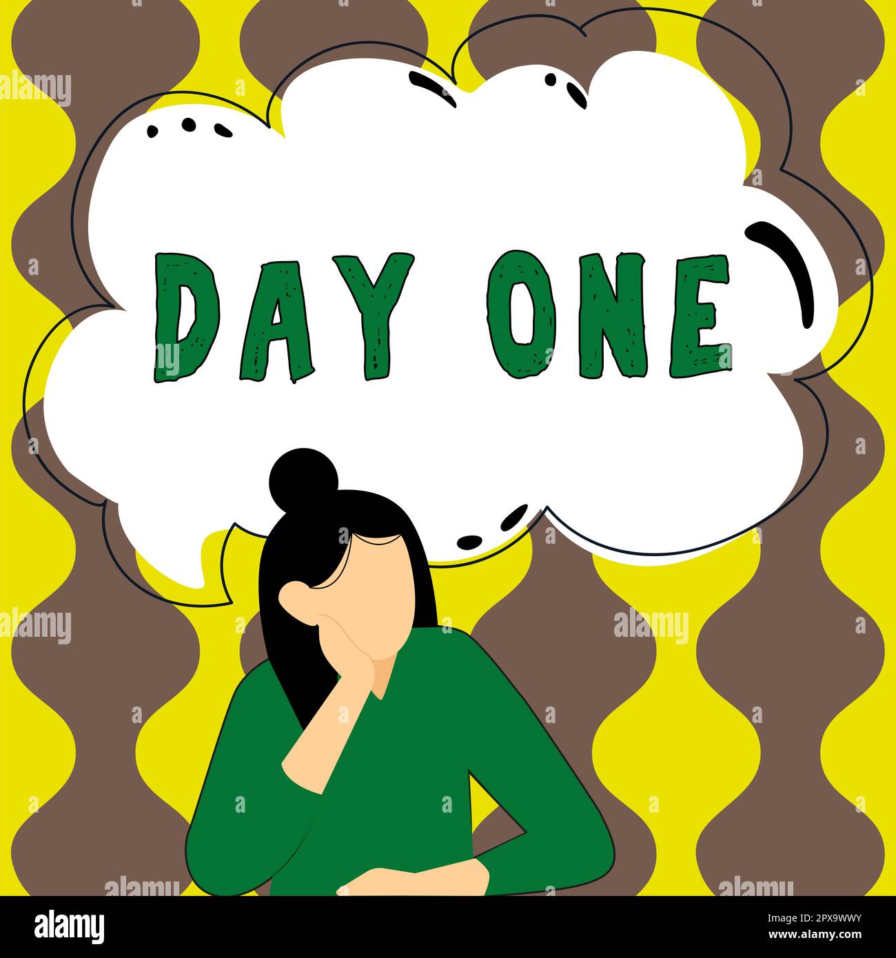 Inspiration showing sign Day One, Word Written on Start moment First ...