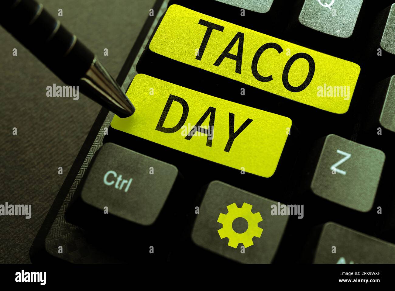 Conceptual display Taco Day, Conceptual photo celebratory day that ...
