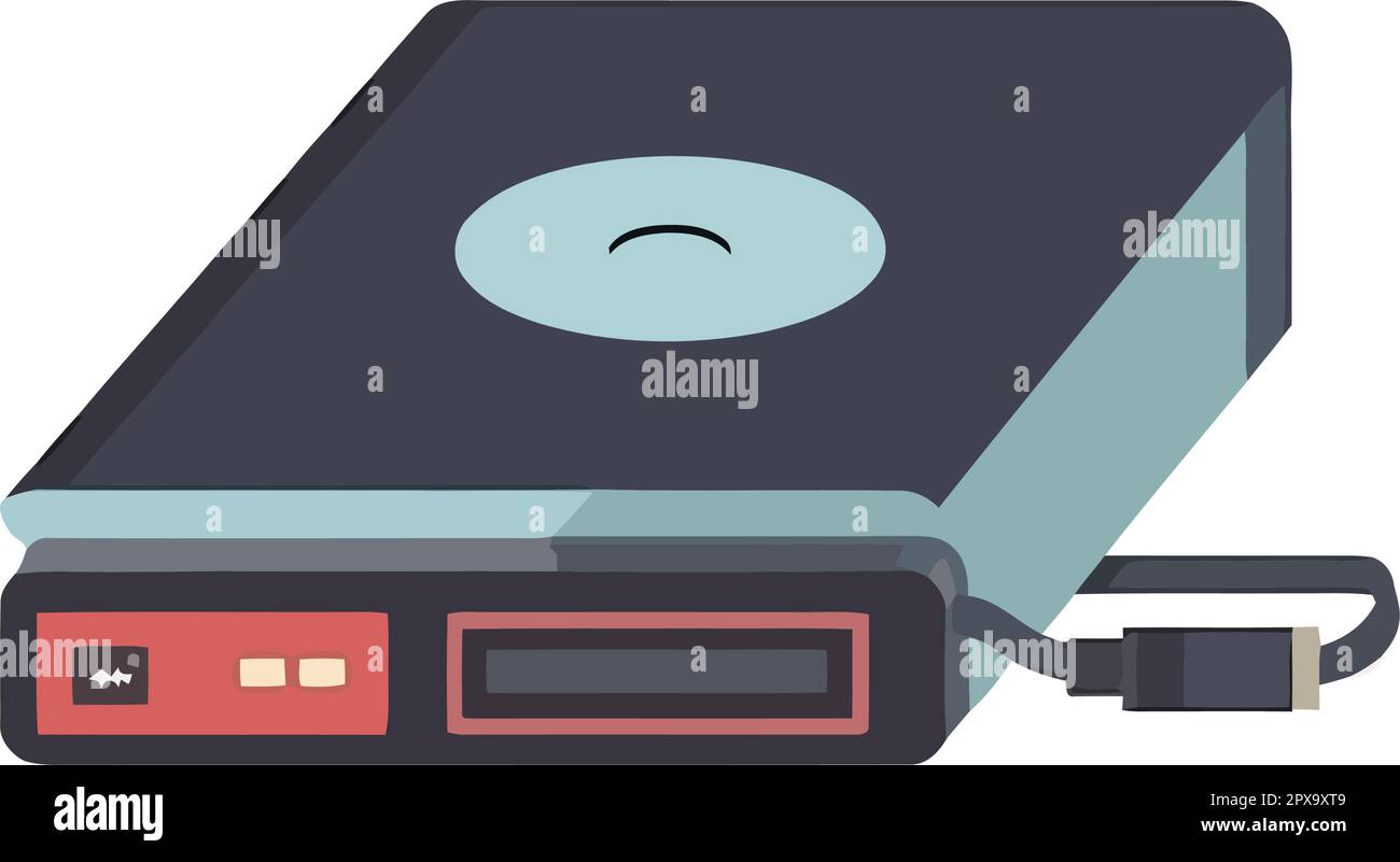 Modern vector illustration of equipment hard disk Stock Vector Image ...