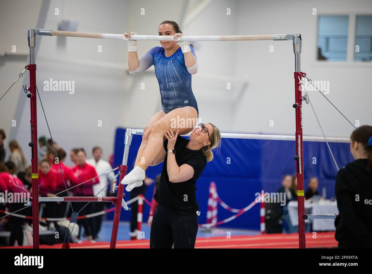 Åland Invitational 2023 Gymnastics, Mariehamn, April 2023. Gymnasts from Finland, Sweden, Norway ...