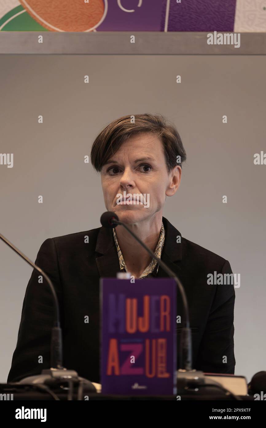 Buenos Aires, Argentina. 1st May, 2023. The German writer Antje Rávik ...