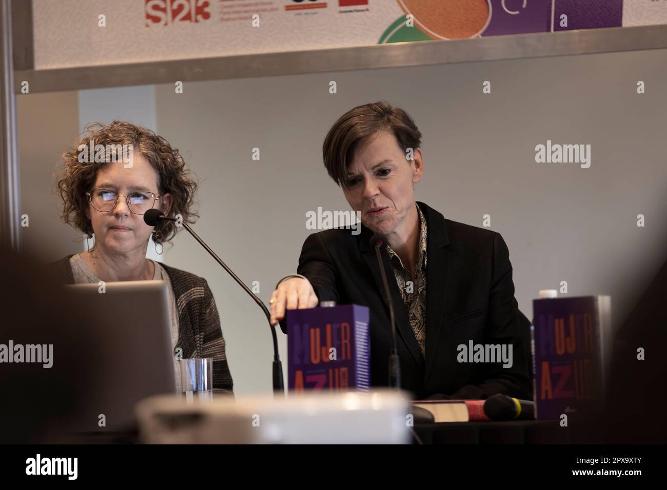 Buenos Aires, Argentina. 1st May, 2023. The German writer Antje Rávik ...