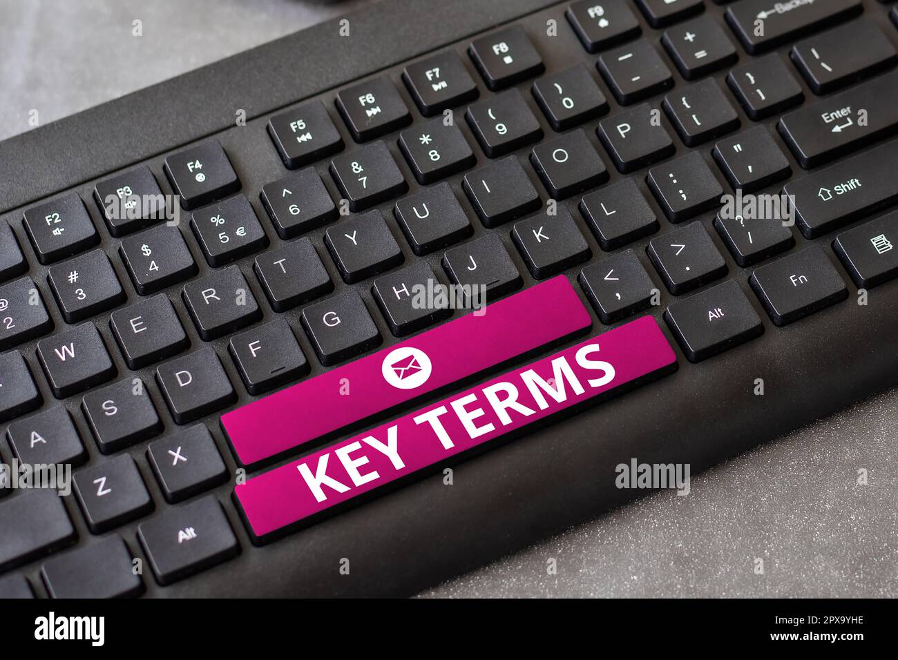 Conceptual caption Key Terms, Business approach Words that can help a ...