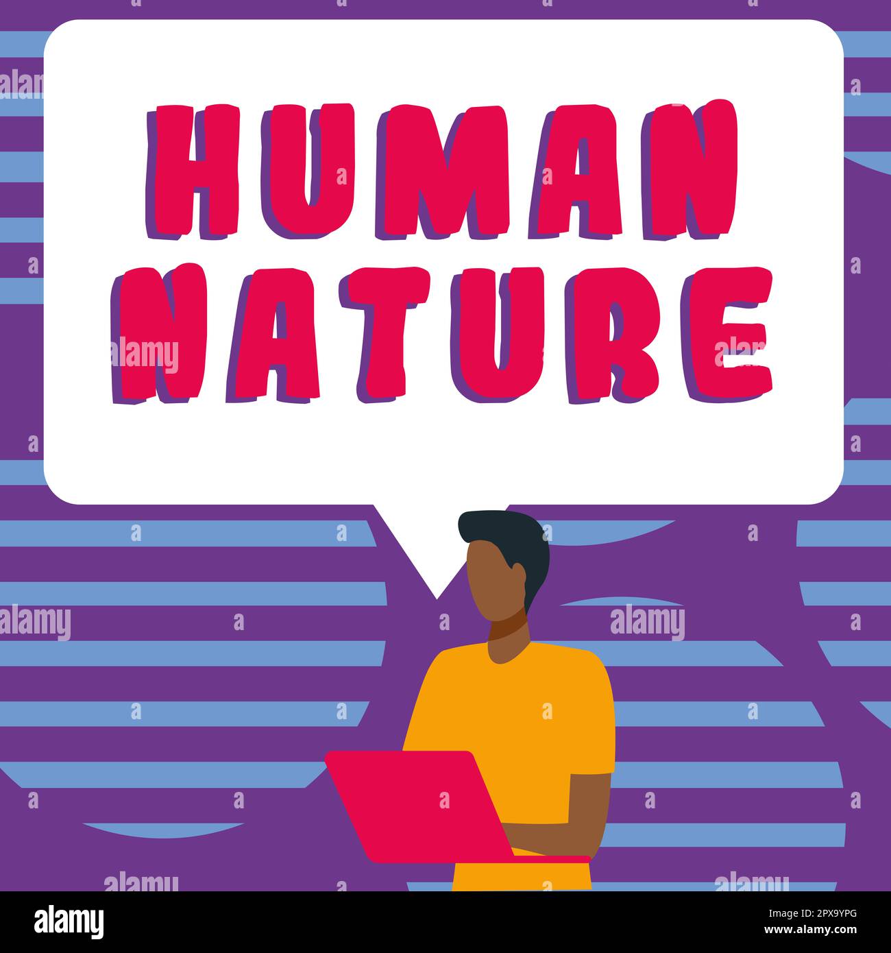 Text showing inspiration Human Nature, Business showcase psychological ...