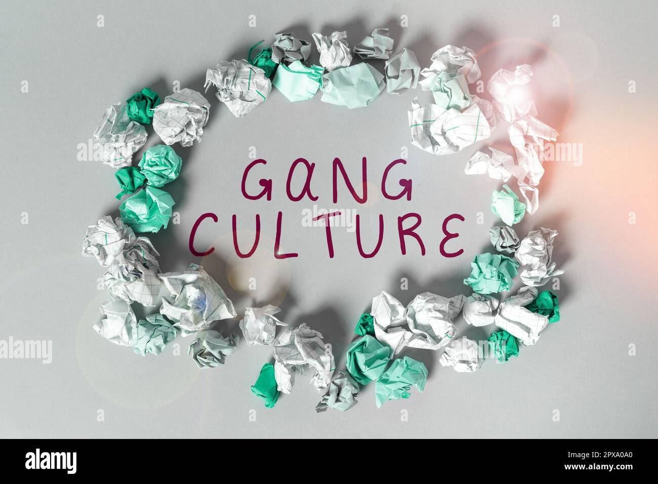 Handwriting text Gang Culture, Business idea particular organization of ...