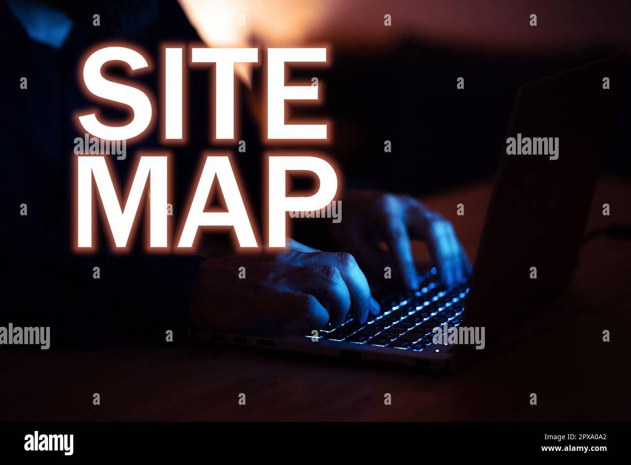 Conceptual caption Site Map, Word for designed to help both users and ...