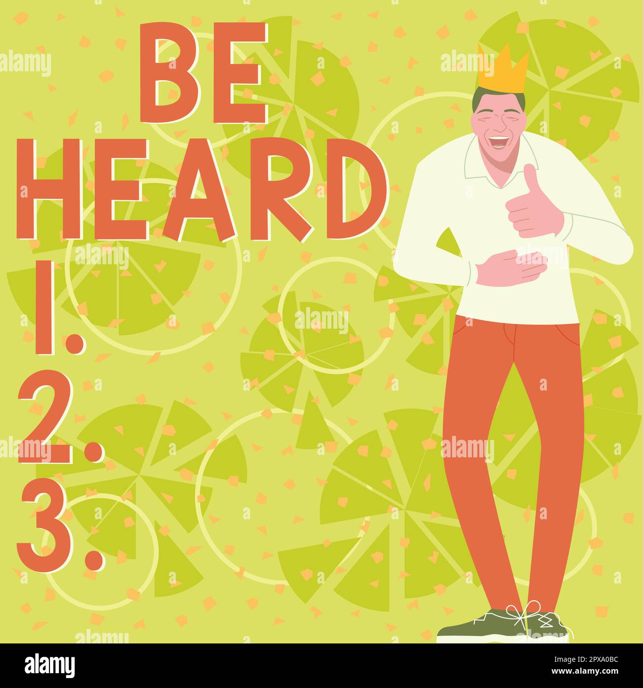 Writing displaying text Be Heard, Word Written on promote a state of ...