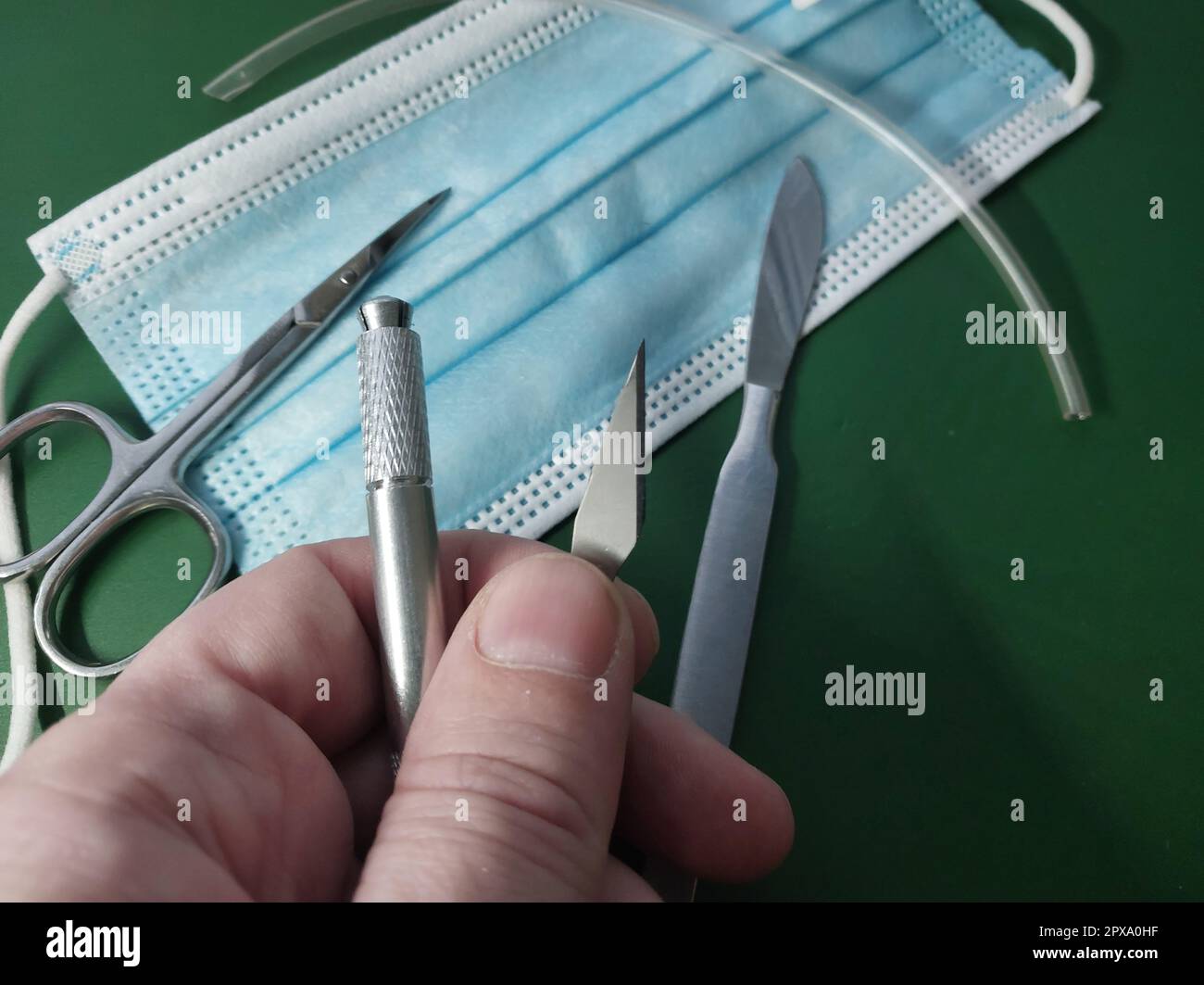 Medical instruments and materials for surgery and the treatment Stock ...