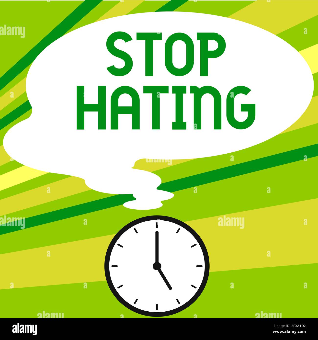 Inspiration Showing Sign Stop Hating Word For Cease Hostility And Aversion Deriving From Fear