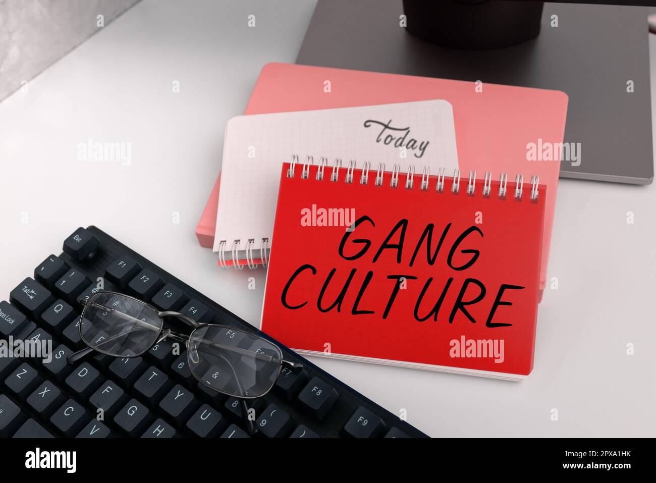 Text sign showing Gang Culture, Business concept particular ...