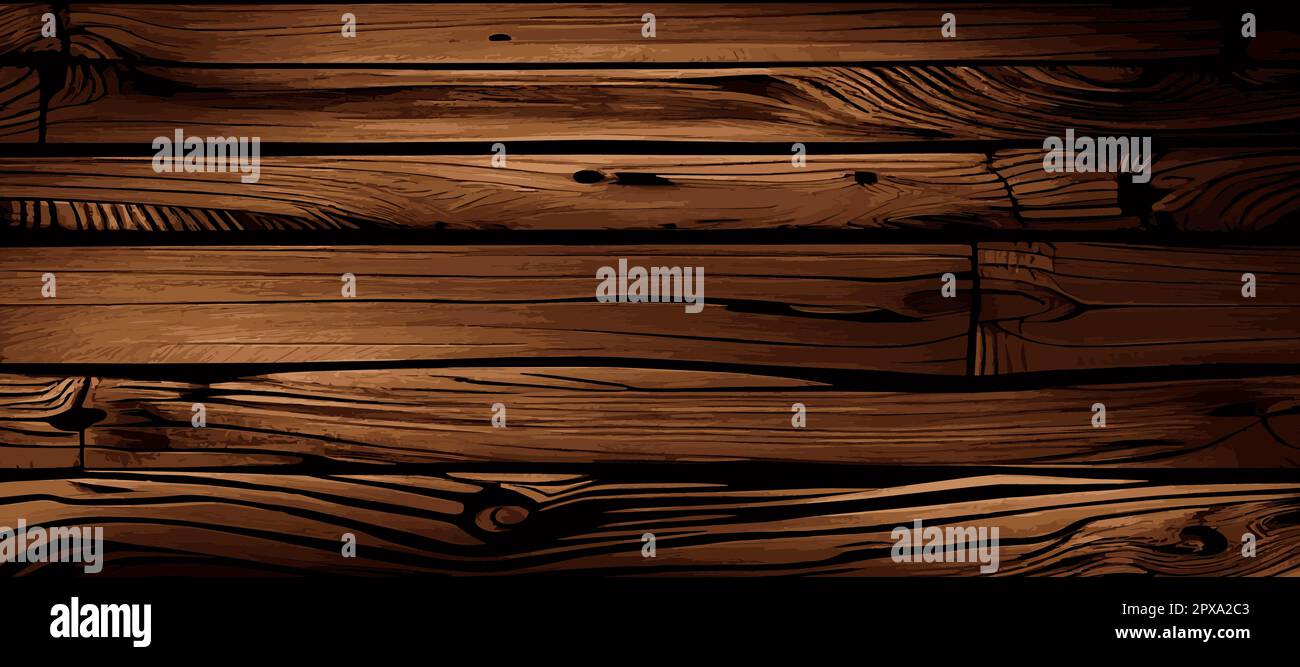 Realistic panoramic wood texture plank background, fiber texture ...