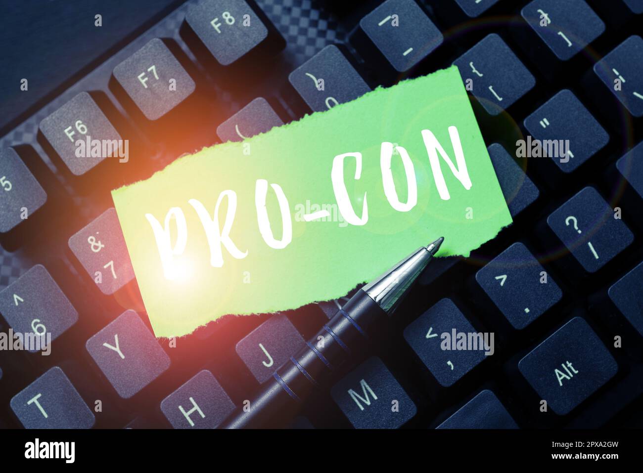 Hand writing sign Pro Con, Business idea everything its benefits and ...