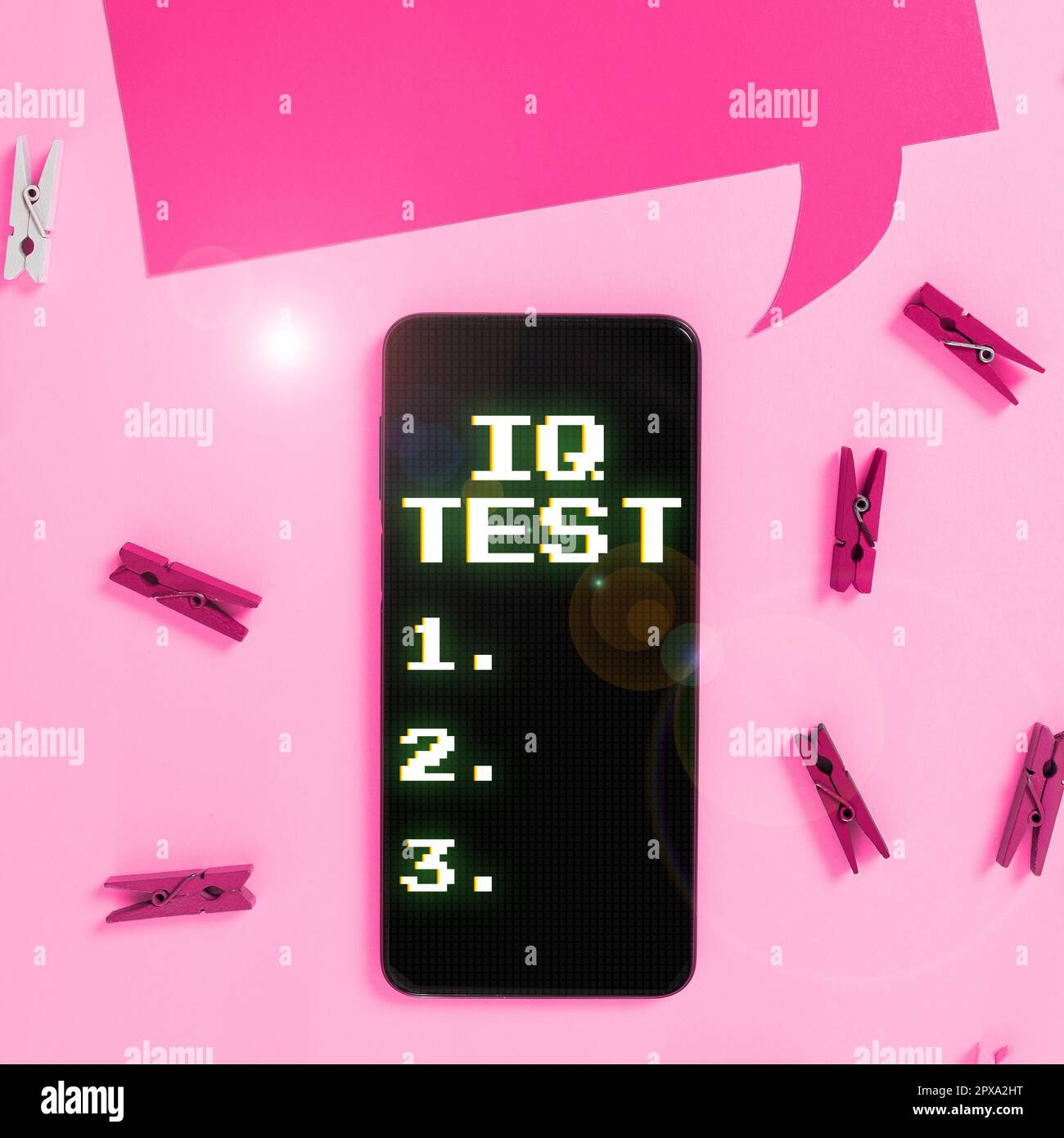 Handwriting text Iq Test, Internet Concept attempt to measure your ...