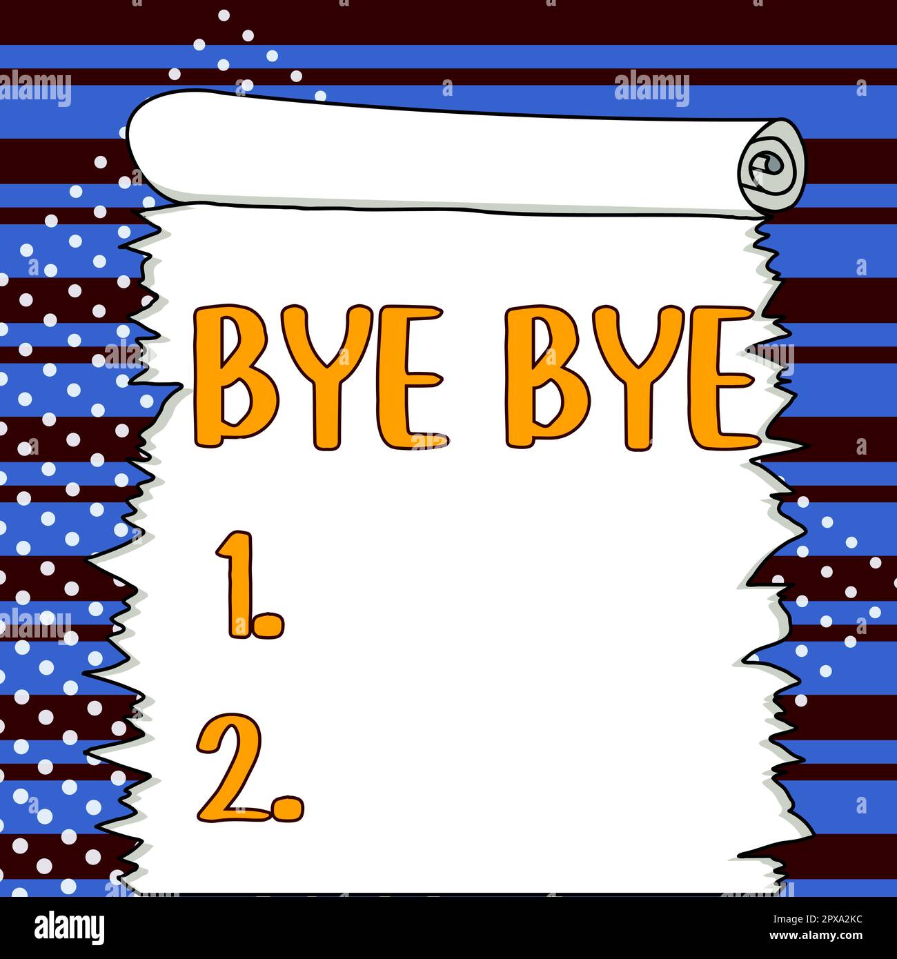 Hand writing sign Bye Bye, Word Written on Greeting for leaving ...