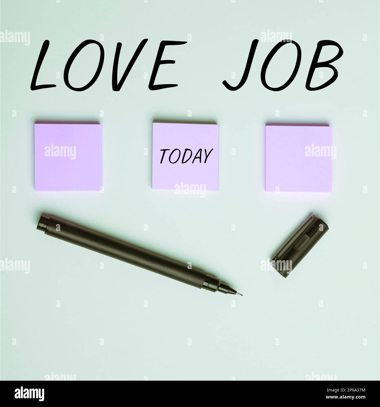 Writing displaying text Love Job, Business idea designed to help locate ...