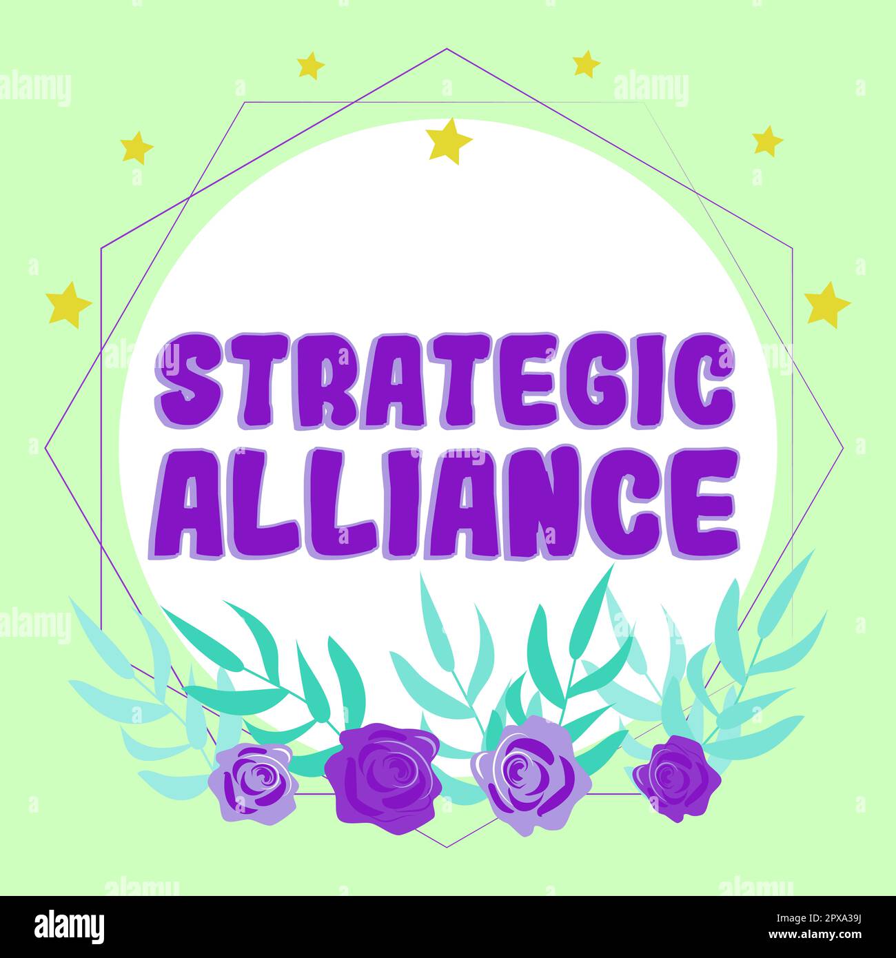 Writing displaying text Strategic Alliance, Word for a bond between ...