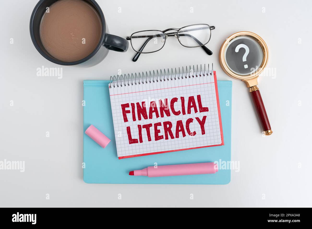 Text caption presenting Financial Literacy, Business showcase ...