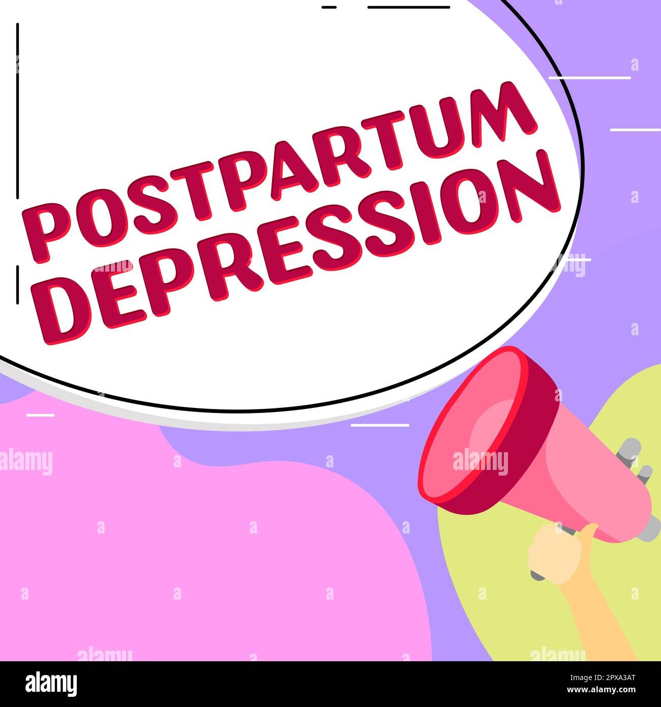 Handwriting text Postpartum Depression, Word Written on a mood disorder ...