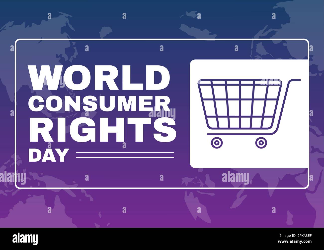 World Consumer Rights Day Illustration with Shopping, Bags and Needs of ...