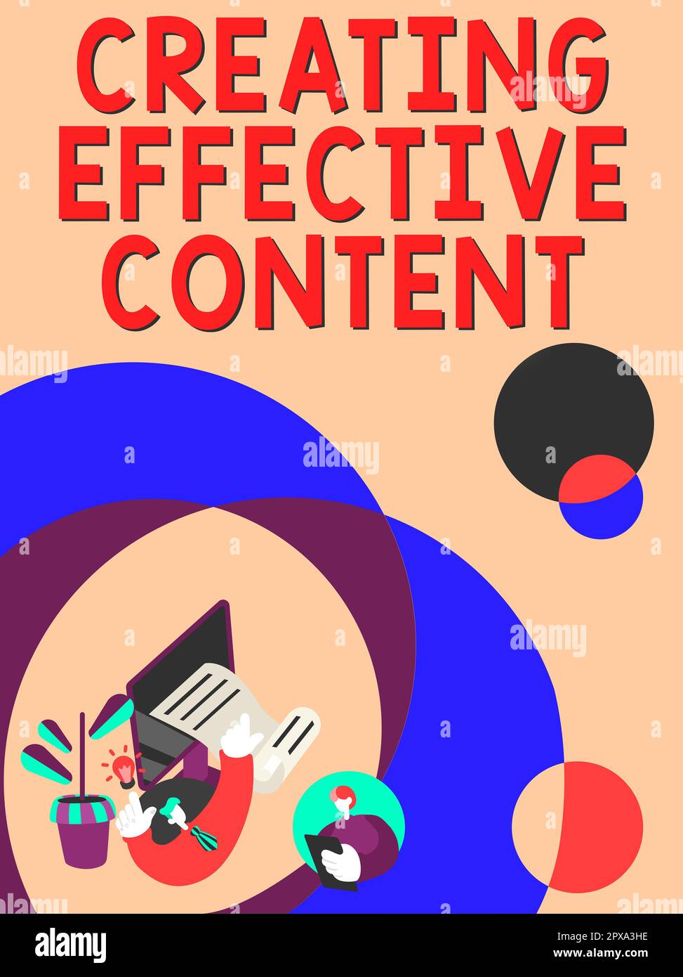 Conceptual display Creating Effective Content, Business overview ...