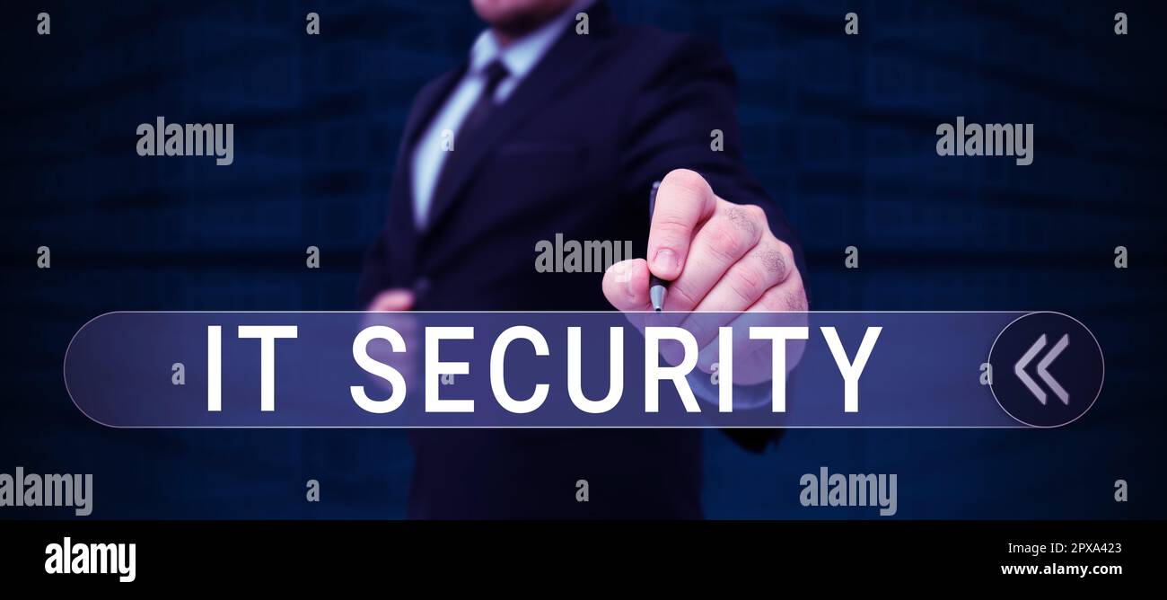 Text showing inspiration It Security, Word Written on Protection of ...