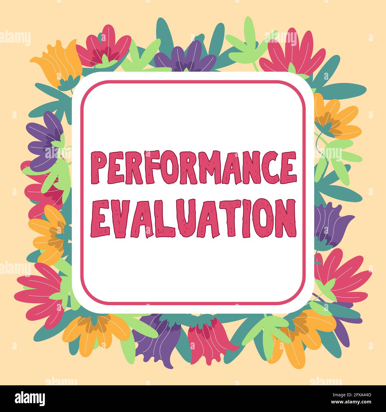 Sign Displaying Performance Evaluation Business Concept The