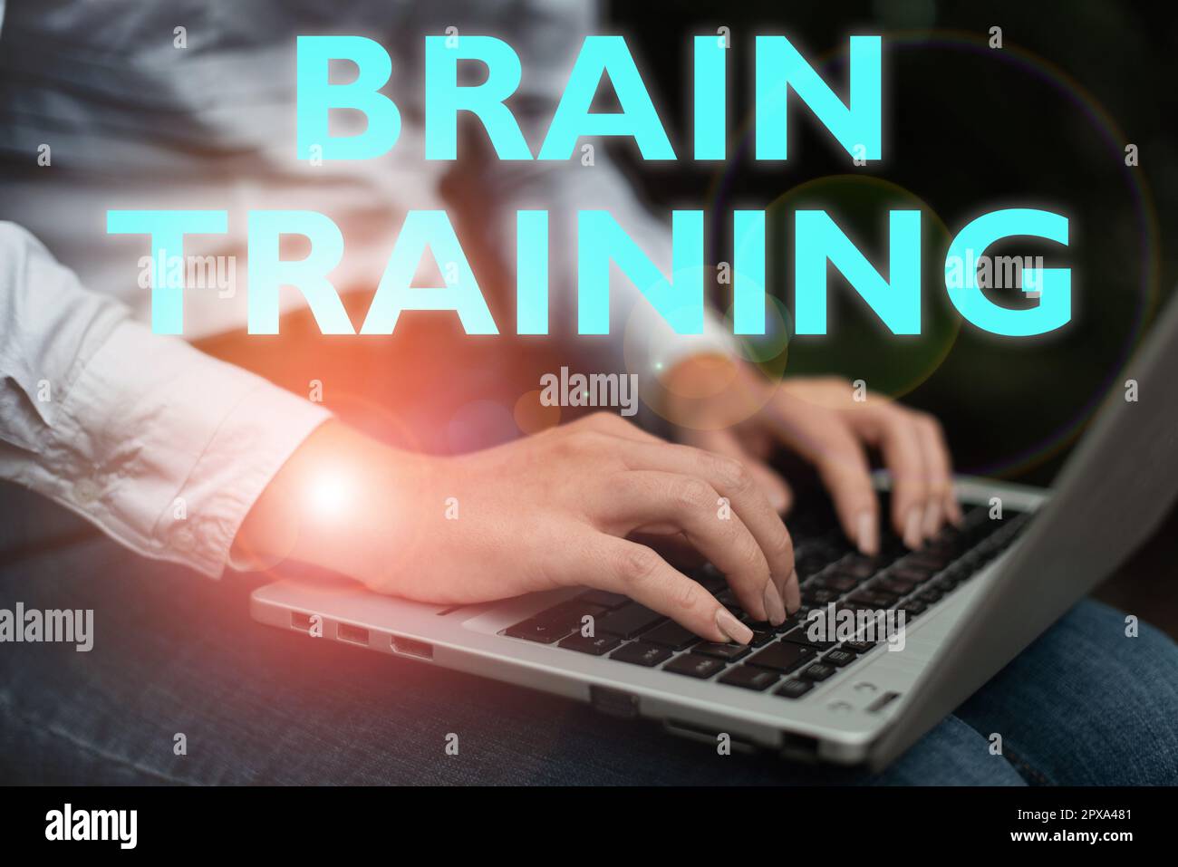 Inspiration showing sign Brain Training, Internet Concept mental ...